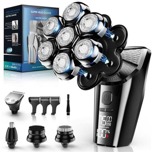 Grooming | Mens Detachable Head Shaver Bald Head Shaving Ipx7 ...